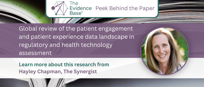 Peek Behind the Paper: Global review of the patient engagement and ...